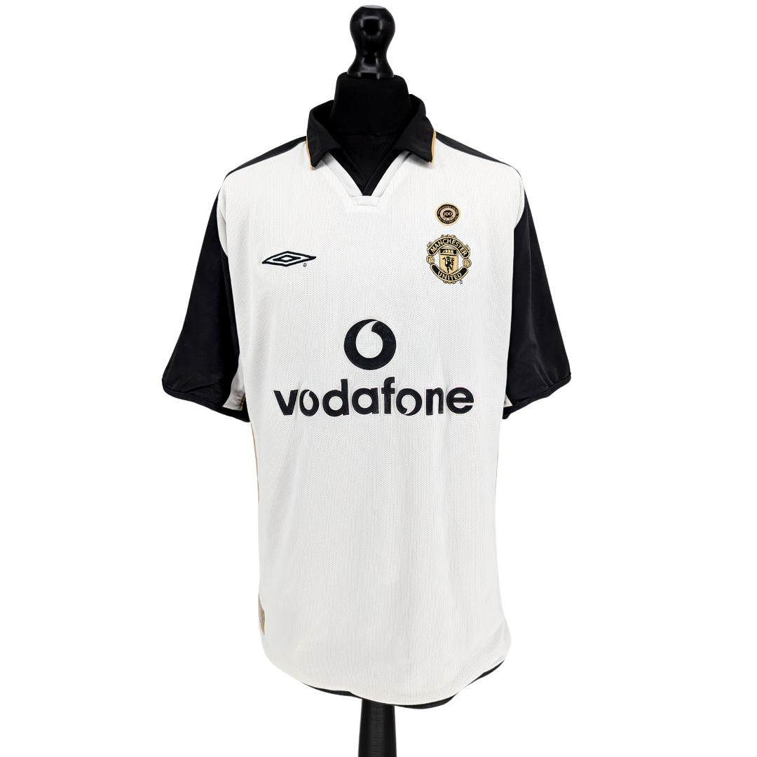 Manchester United centenary away football shirt 2001/02 - (L)
